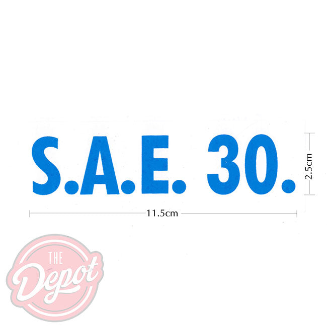 Water Transfer - 'S.A.E 30' Decal suit Hyboy – The Depot