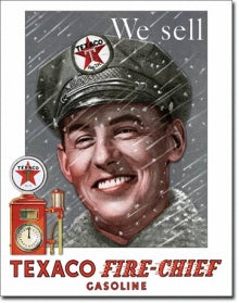 Tin Sign - Texaco Fire Chief – The Depot