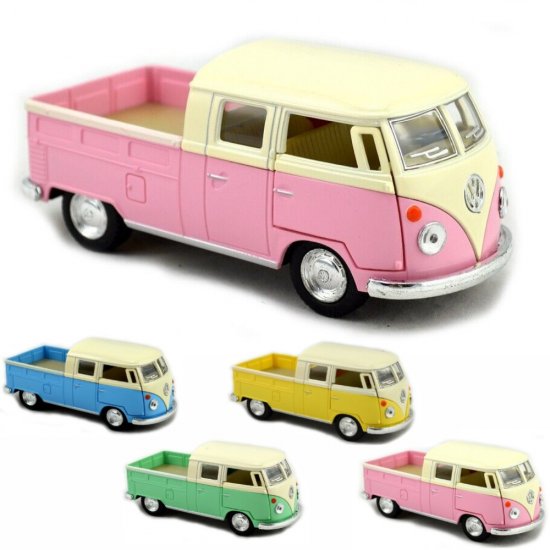 1:34 1963 Volkswagen Bus Double Cab Pickup (Pastel Color) – The Depot