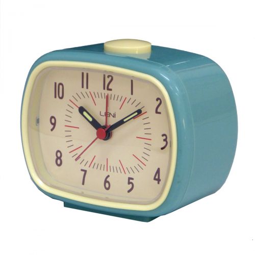 Leni Retro Alarm Clock (Smokey Blue) – The Depot