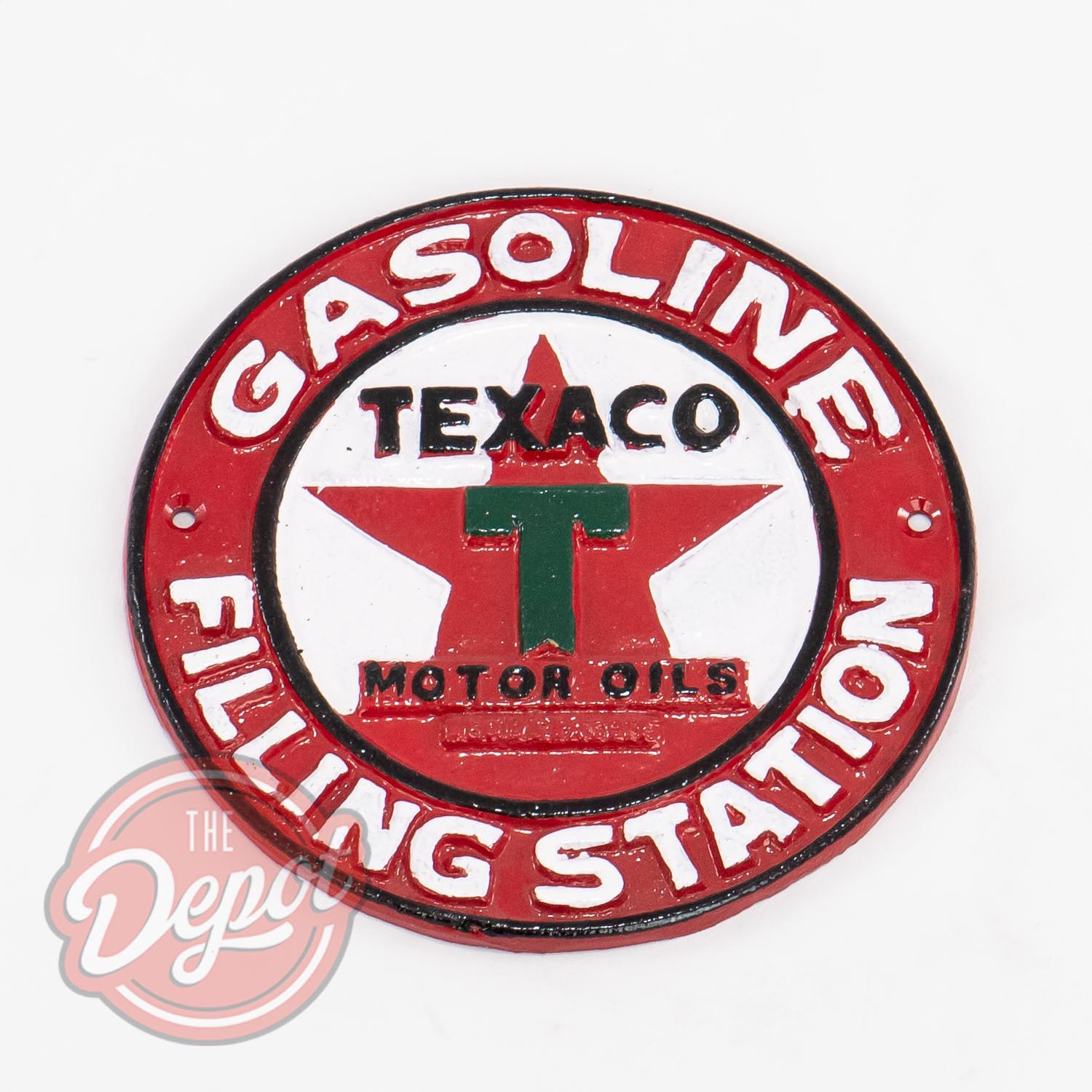 Cast Iron Sign - Texaco Round – The Depot