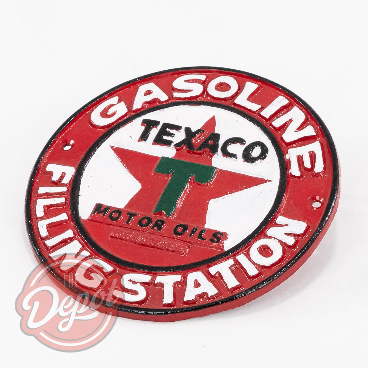 Cast Iron Sign - Texaco Round – The Depot