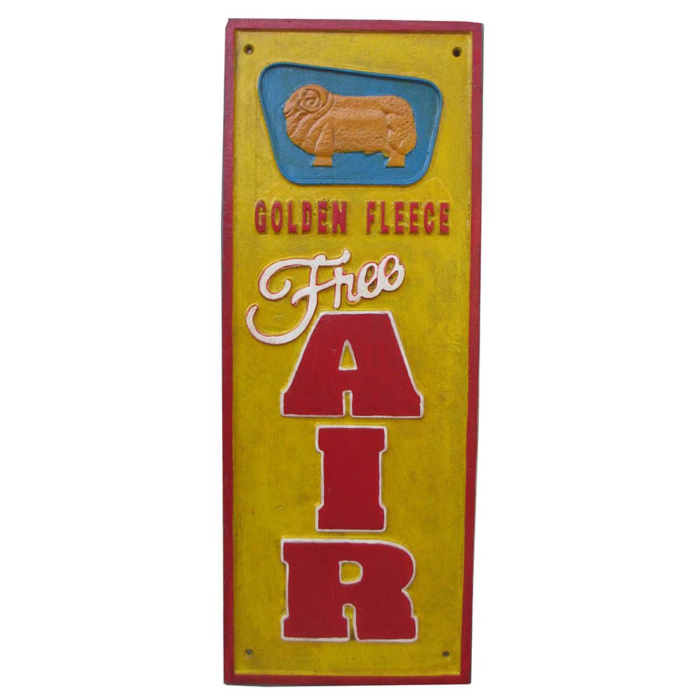 Cast Iron Sign - Golden Fleece Free Air – The Depot
